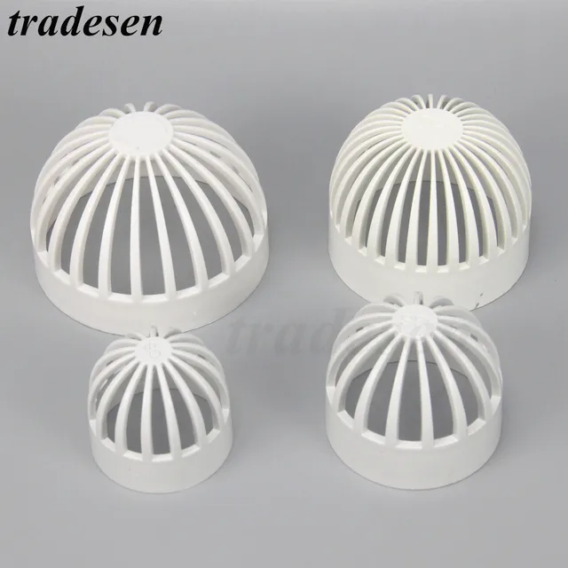 1pcs 20-110mm PVC Pipe Vent Cap Aquarium Tank Permeable Seafood Pool ...