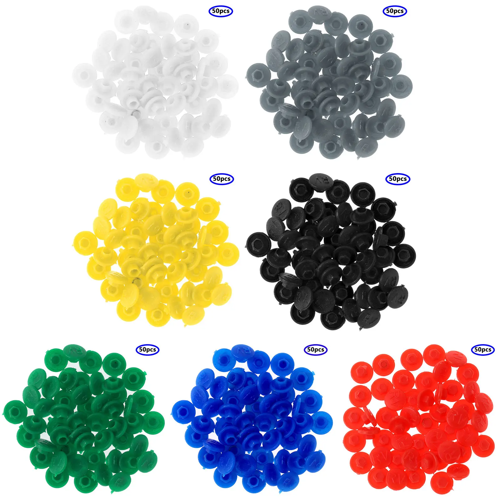 50Pcs Decor Screw Caps Plastic Dust and Rust Proof Screw Hole Cap ...