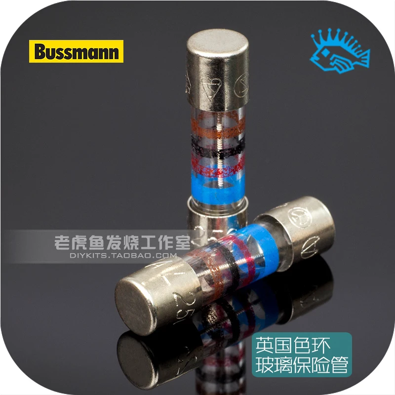 2pcs-20pcs-British-color-ring-fuse-BUSSMANN-PLS504-1-6A-glass-fuse ...