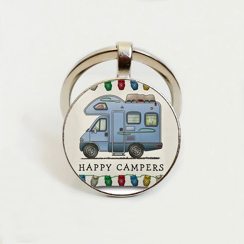 2020 New Camping Keychain Trailer, RV Caravan Campground Key Chain ...