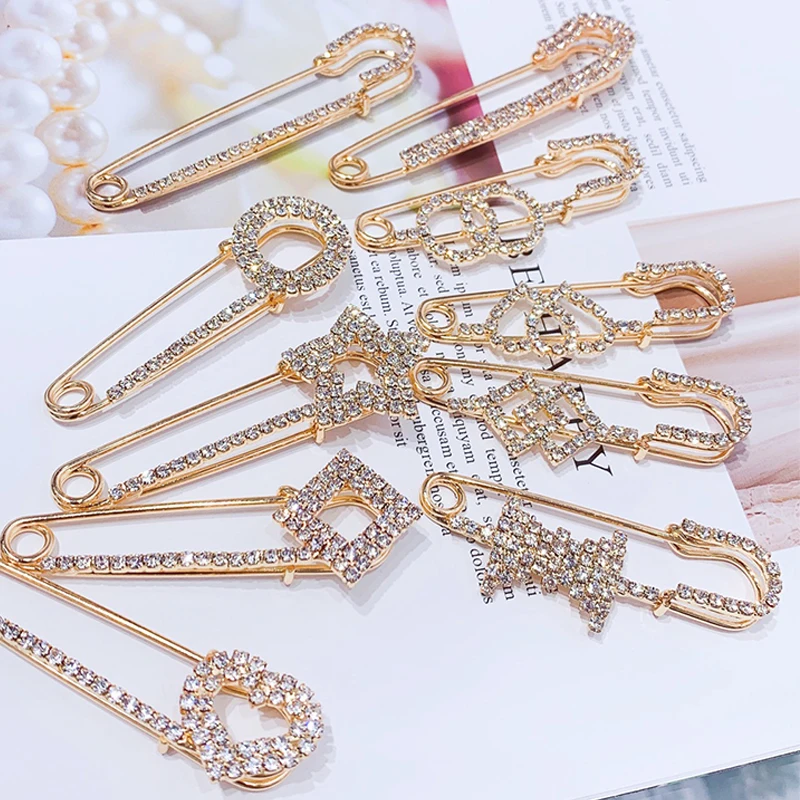 Fashion-Rhinestones-Safety-Pin-Trendy-Popular-Colorful-Alloy-Crystal ...