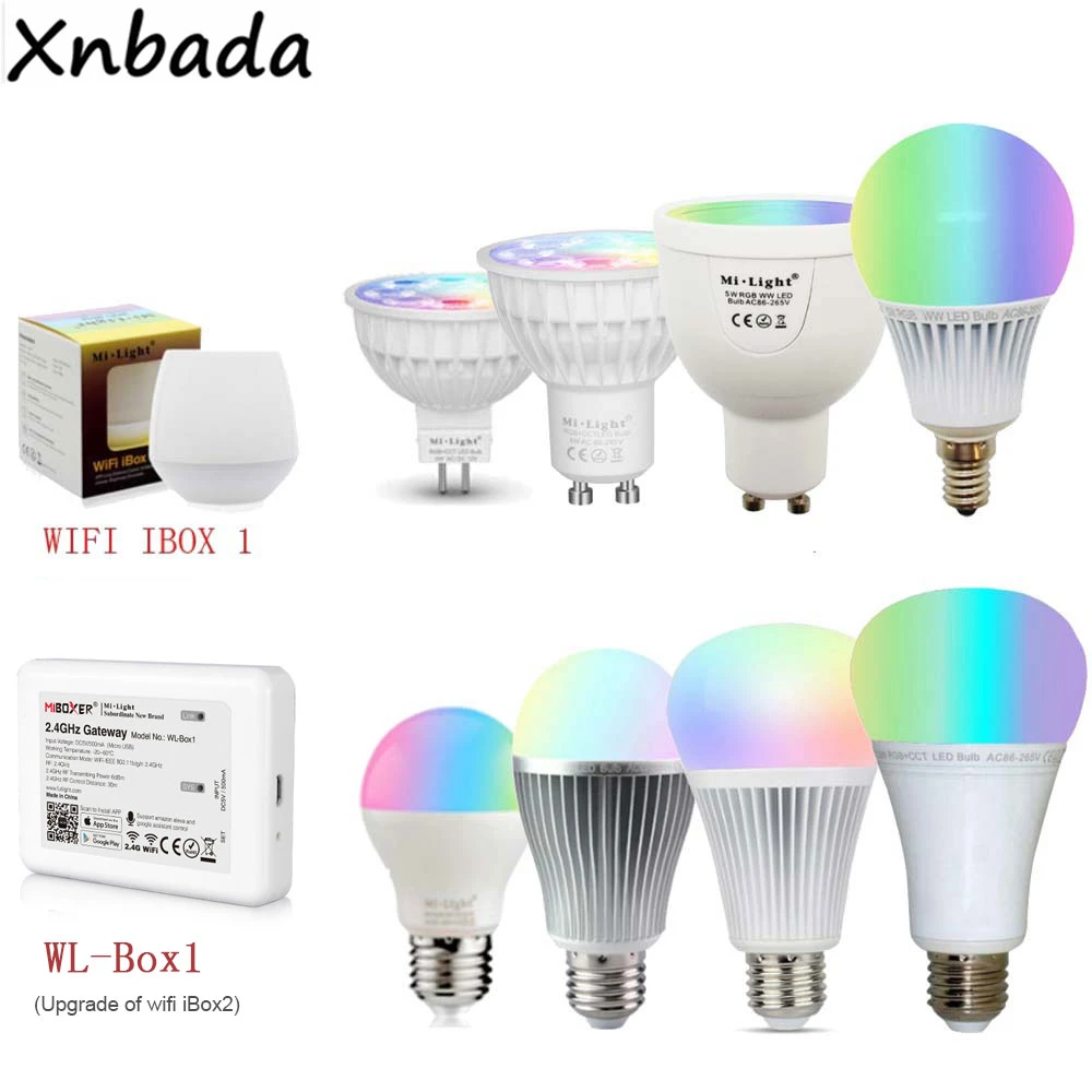 Miboxer(milight) Dimmable Mr16 Gu10 E14 E27 4w 5w 6w 9w 12w Led Bulb ...