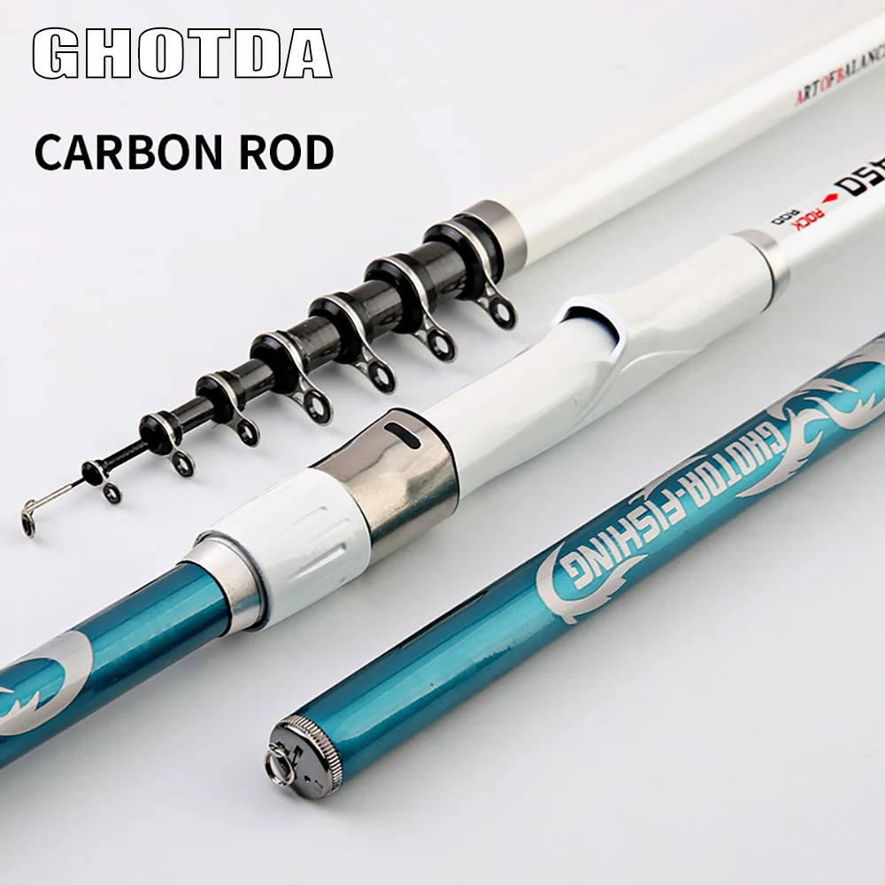 GHOTDA-Fishing-Rod-rock-rod-sea-fish-rod-Telescopic-Spinning-rod-carbon ...