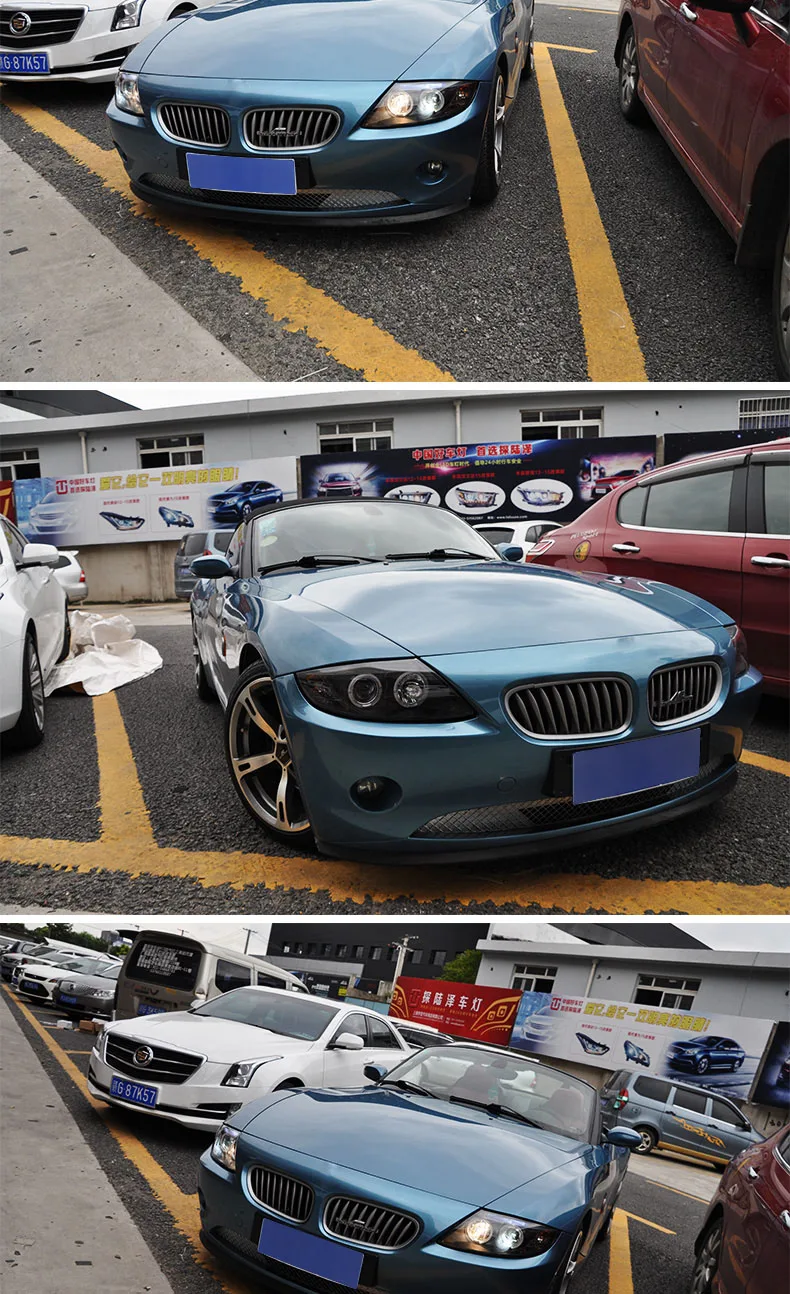 BMW Z4 Headlights 2003-2008 E85 LED Headlight DRL Hid Head lamp light ...