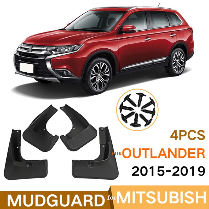 Auto Mud Flaps Kit For Mitsubishi Outlander 2015-2019 2018 2016 2017 ...