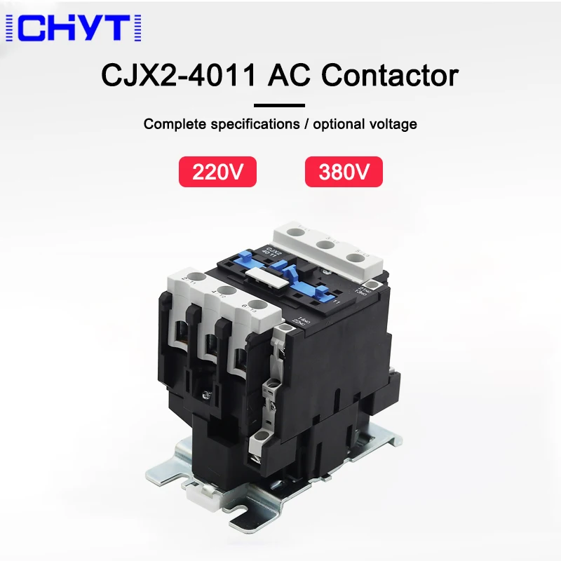 CJX2-4011 LC1D40 AC Contactor 40A 3 Phase 3-Pole 380V 220V 50/60Hz Din Rail Mounted 3P 1NO+1NC ...