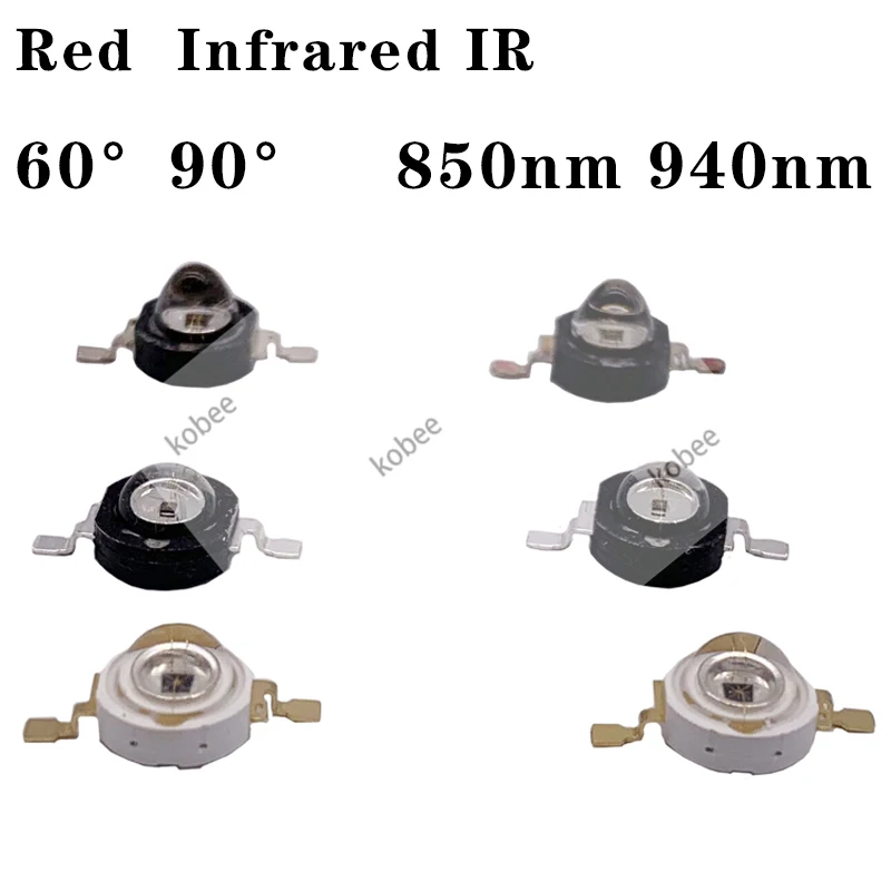 1-50-PCS-3W-Infrared-IR-High-Power-LEDs-Emitter-CCTV-Camera-IR-Diode ...