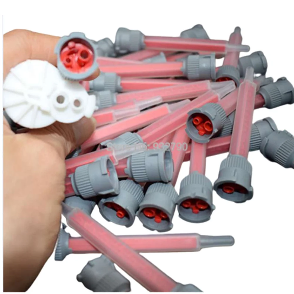 50pcs 10:1 Static Mixing Nozzle Epoxy Mixing Nozzle Tip Resin Mixer for ...