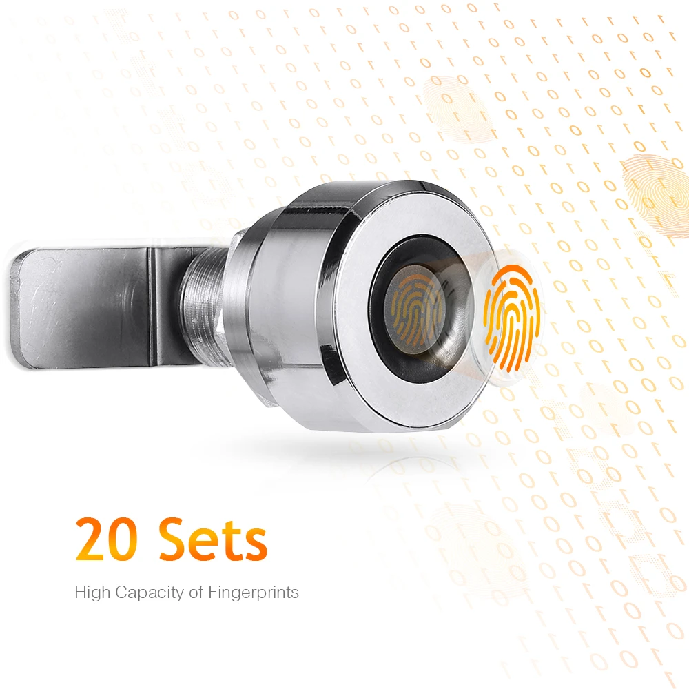 Home & Garden Fingerprint Drawer Lock Digital Cabinet 20 Rechargeable ...