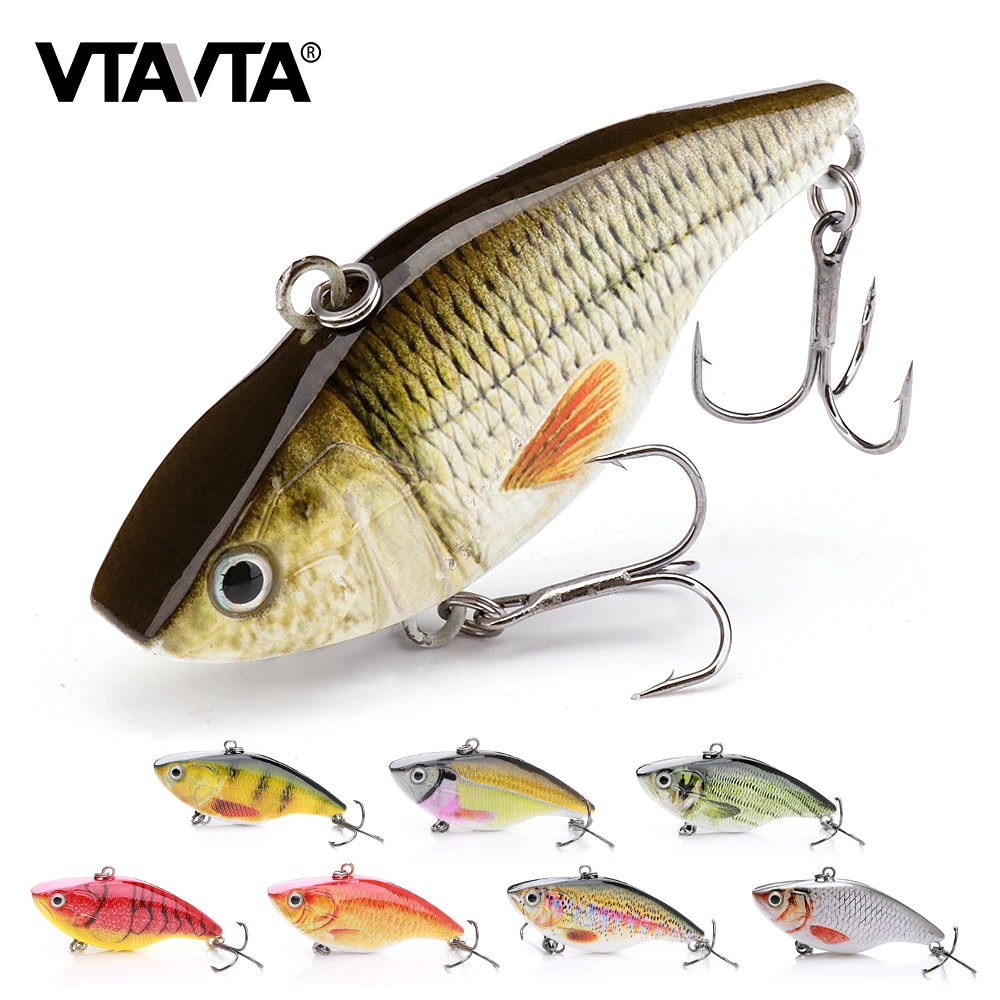 Vtavta 7cm 18g Rattlin Vib Fishing Lure Sinking Wobblers For Pike Fishing Crankbaits Lure Crank ...