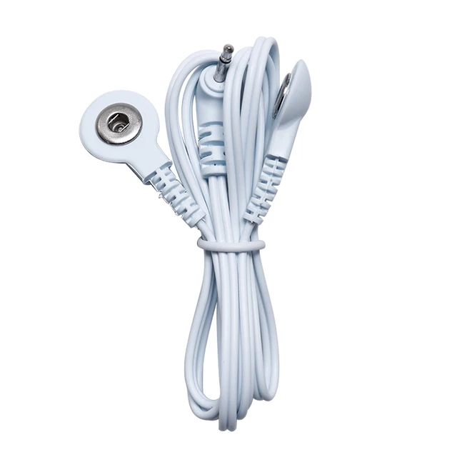 4 Buttons Electrode Wires TENS Unit Lead Wires Cables for Tens EMS ...
