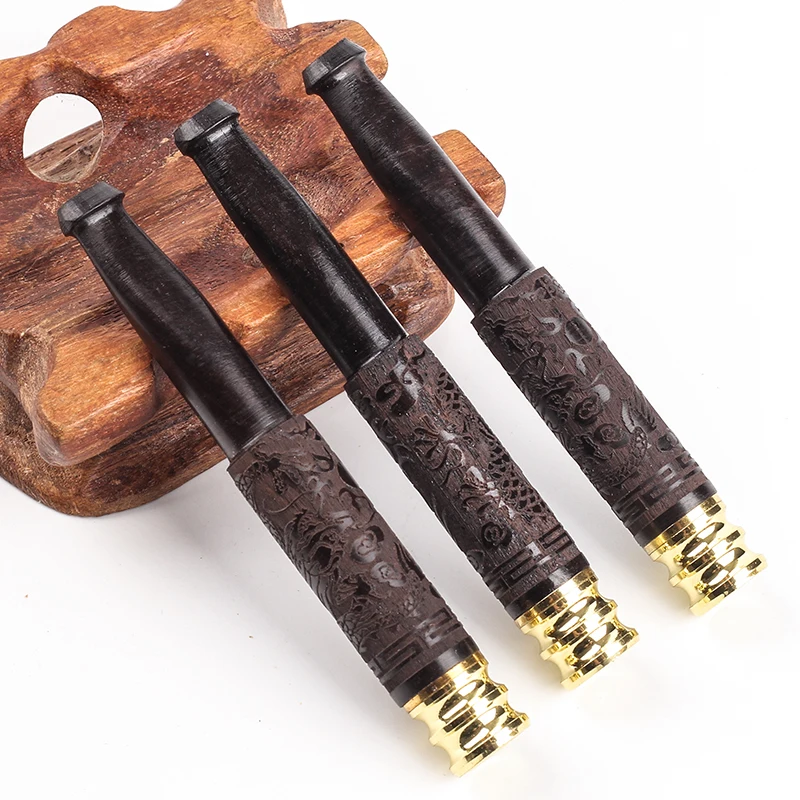 New 1pcs Ebony Wood Cigarette Hoder Pipes Popeye Portable Filter ...
