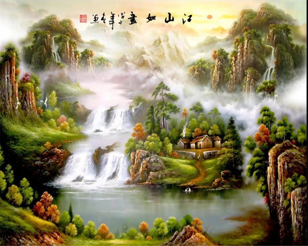 Chinese Landscape Painting Wallpaper