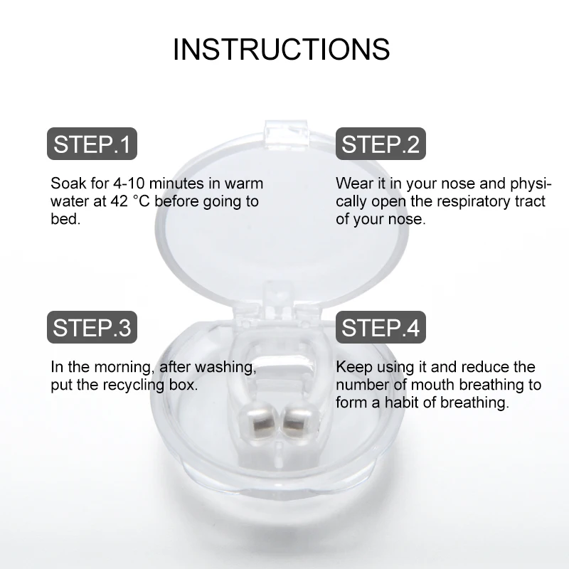 1 шт. Силиконовое устройство против храпа, чтобы предотвратить храп ...