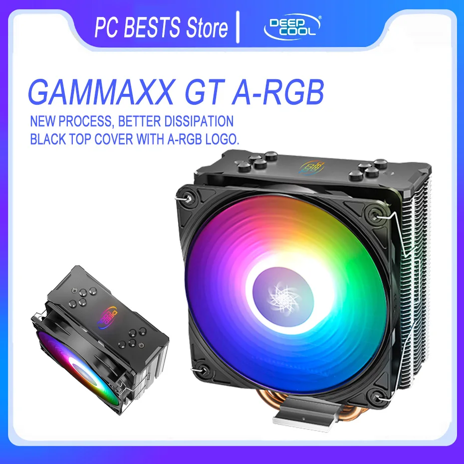 DEEPCOOL GAMMAXX GT A RGB CPU Cooler 4 Nova tecnologia Copper Pipes ...