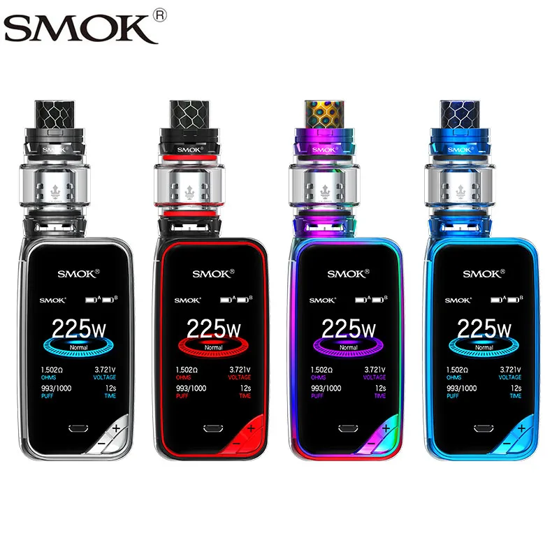 Original Smok X Priv Vape Kit 225W Dual 18650 Electronic Cigarette ...