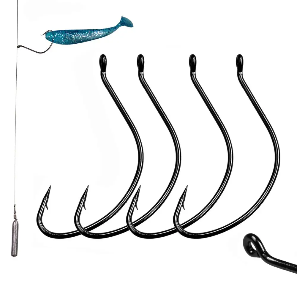 50pcs-Offset-Fishing-Hooks-Wacky-Rig-Drop-Shot-Hook-Crank-Worm-Fishhook ...