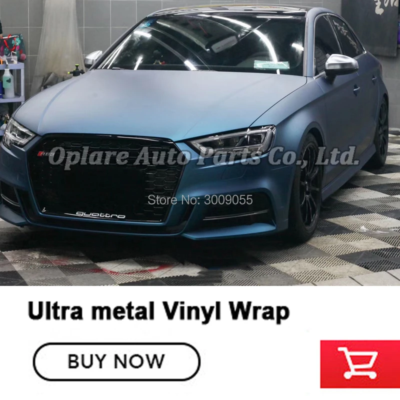 Highest Quality Ocean Blue Vinyl Wrap Ultra Metal Wrapping Film Car ...
