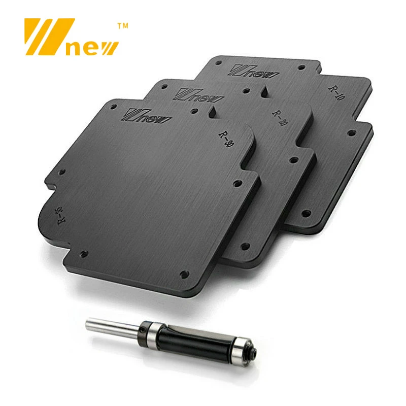 Quick-jigs Router Table Bit Corner Jigs Templates Woodworking R Round ...