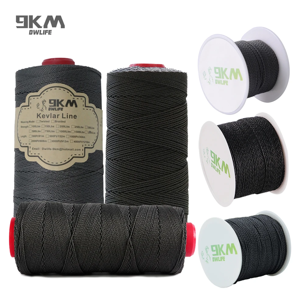 Kevlar Fishing Line 250Lbs Kite Flying Rope Black Braided Line High ...