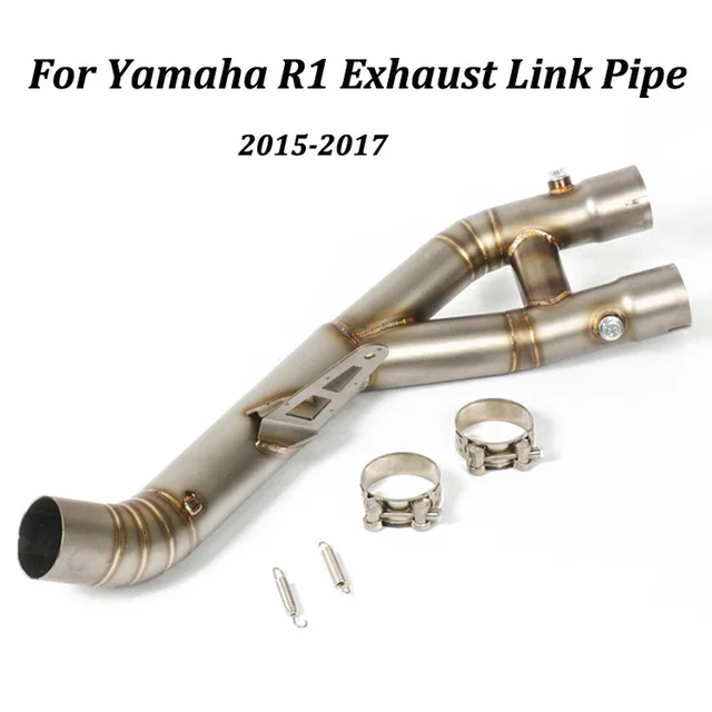For Yamaha R1 Motorcycle Exhaust Muffler Modified Front Middle ...