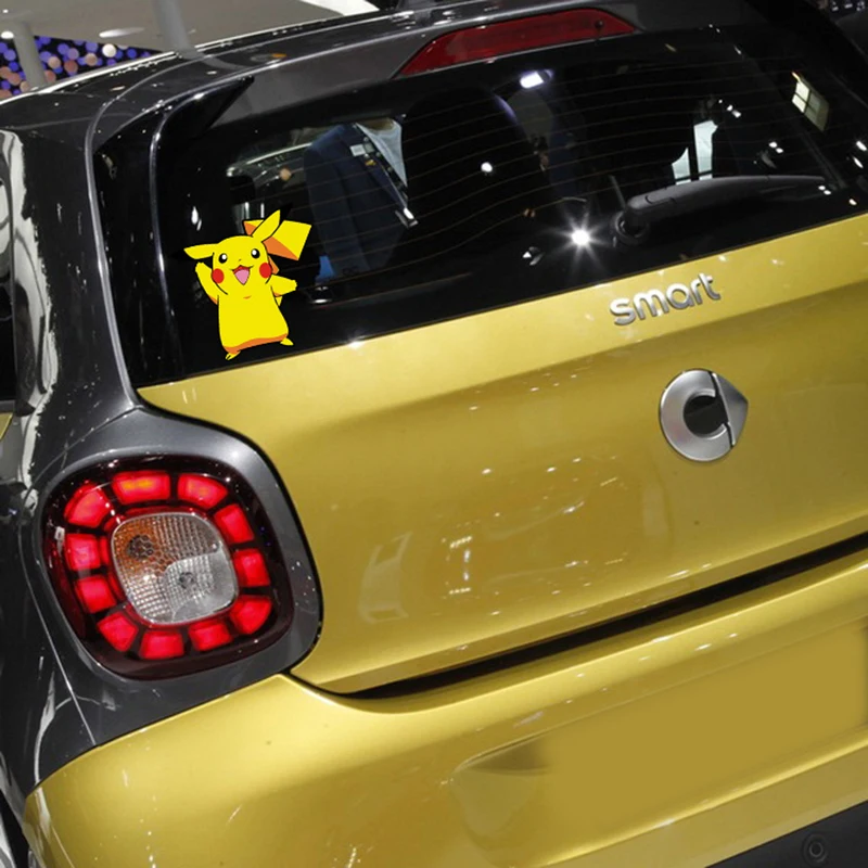3 Styles Pikachu Car Sticker Say Hello Sticker Lovely Car Decoration ...