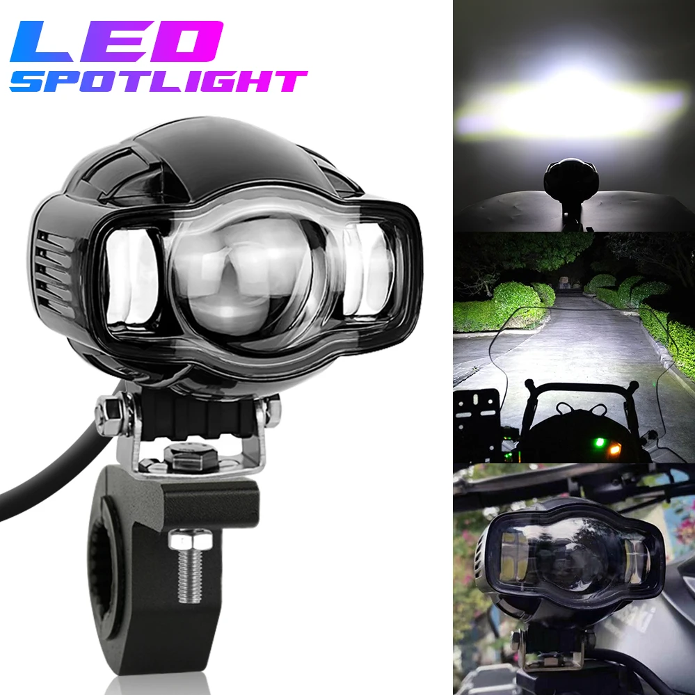 20W-High-Beam-LED-Motorcycle-Headlight-Bulb-IP68-White-Spot-Light ...