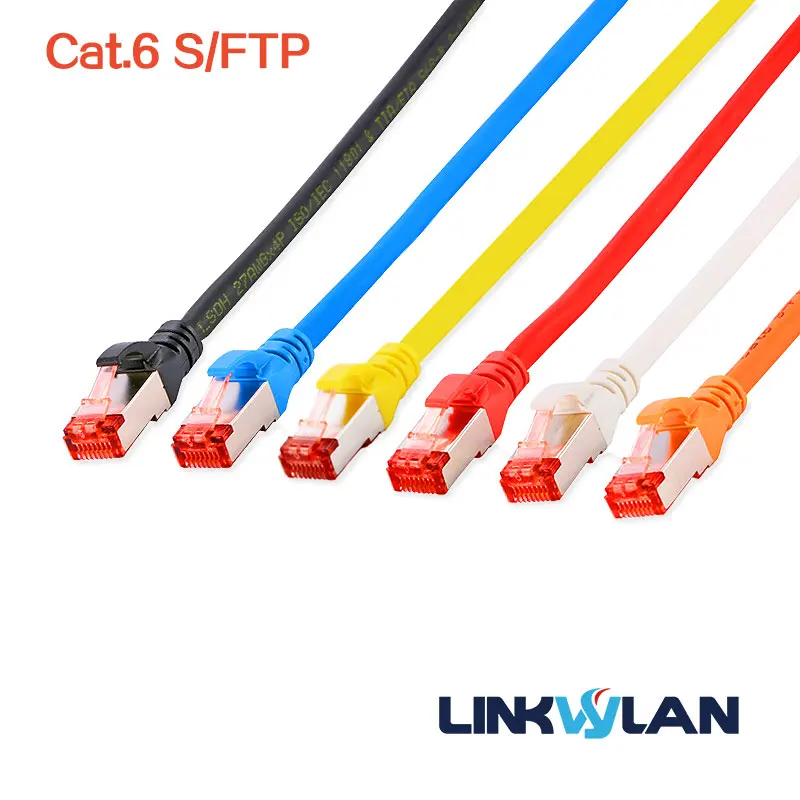(12 Stks/pak) RJ45 Kat 6 Sftp Netwerk Patchkabel Ethernet Cat6 Snagless ...