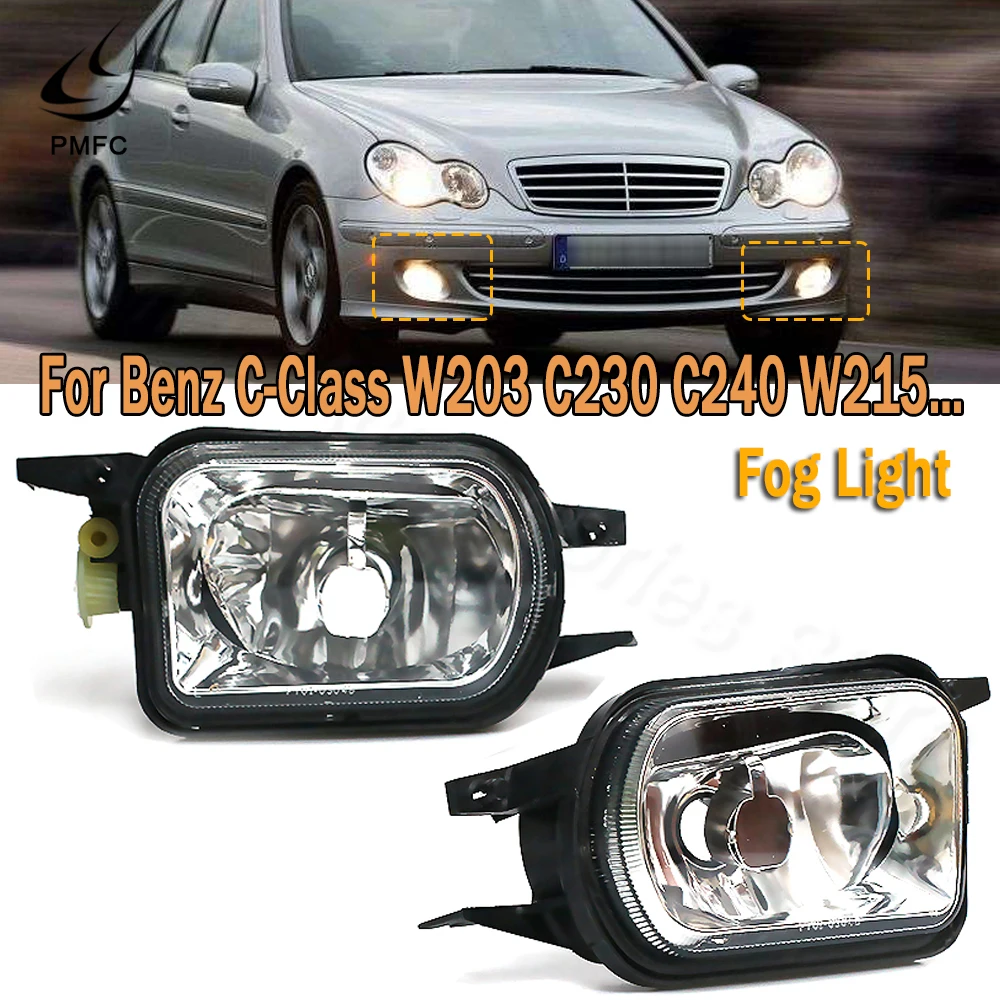 PMFC Fog Light Bumper Driving Foglamp Without Bulb For Benz W203 C230 ...