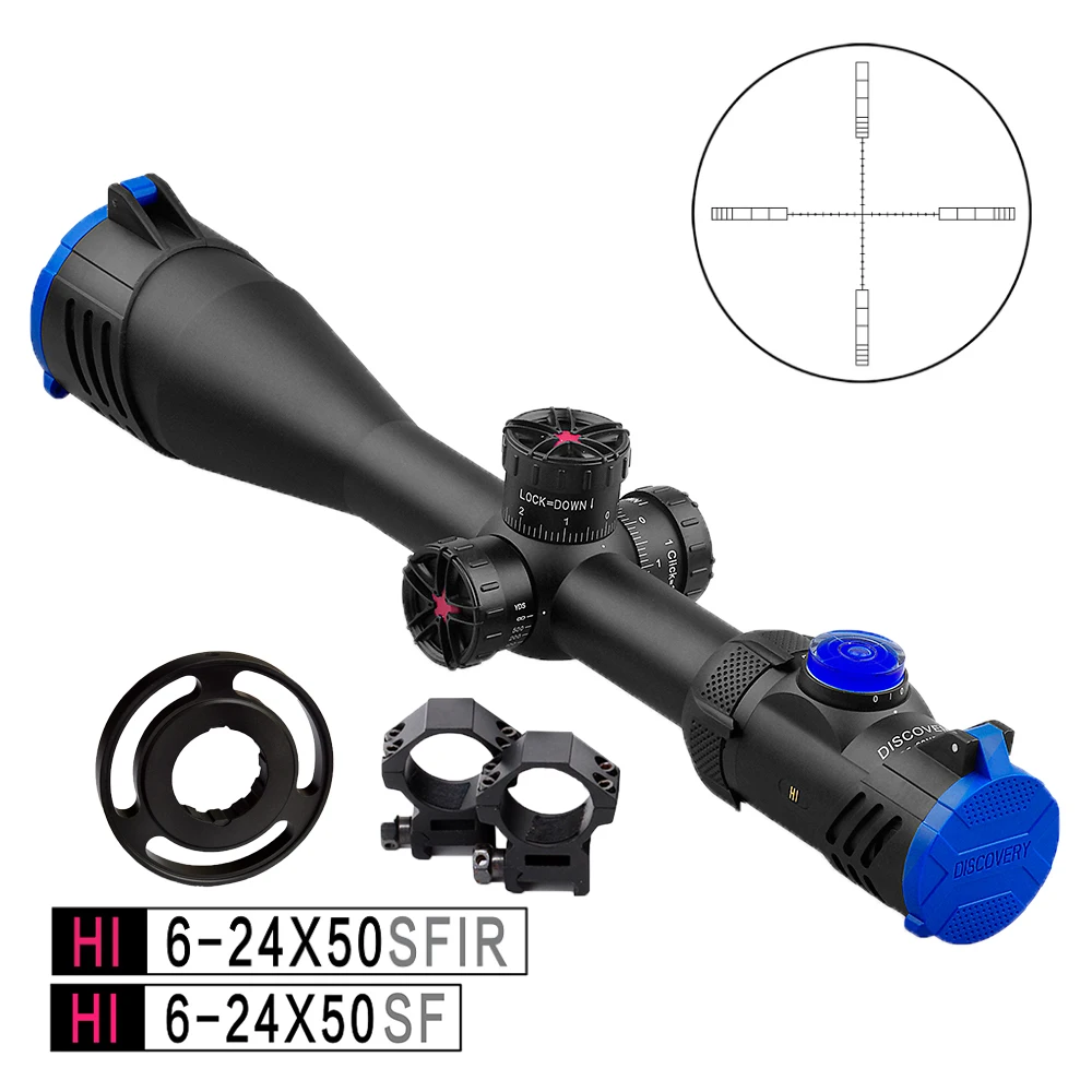 Hi mira de rifle 6 24x50 sf, mira ótica de rifle para caça, longo ...