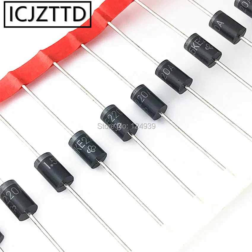 1.5KE 1.5KE12A 12V 1.5KE12CA 1.5KE12 12V แรงดันไฟฟ้าชั่วคราวป้องกันทีวี 1500W 1.5KW UNI และแบบ ...