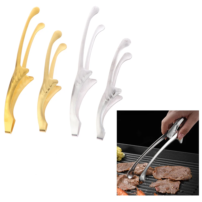 Stainless Steel Steak Clips Food Clamps Bread Meat Bbq Kitchen Cooking ...