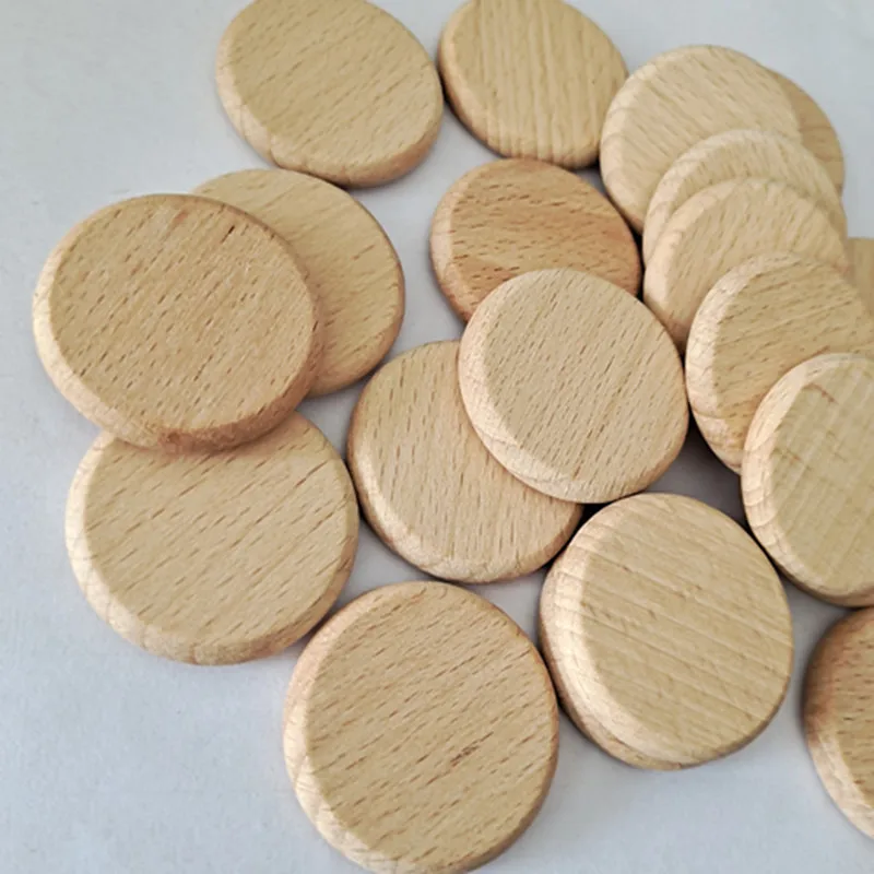 50pcs-25-60mm-Unfinished-Wood-Blank-Round-Wooden-Pieces-Natural-Wood ...