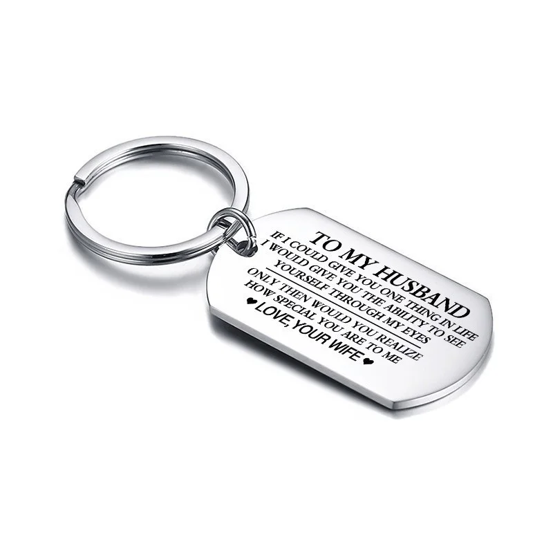 Vnox Classic Key Chain Ring for Men Smooth Surface Never Fade Stainless ...