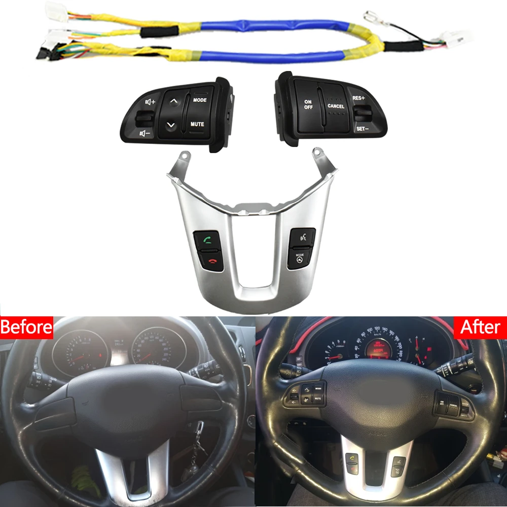 Steering wheel button For KIA Sportager Steering wheel Audio channel ...