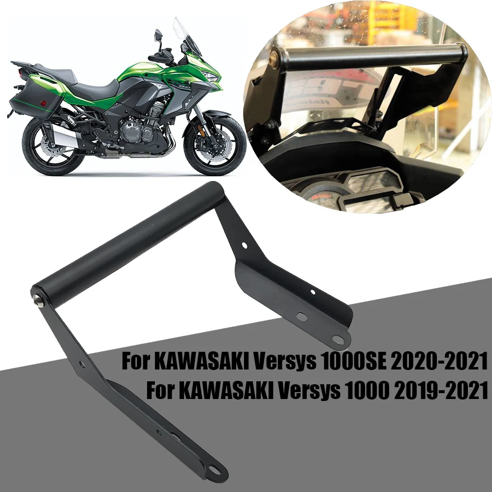 Motorcycle Gps Navigation Plate Bracket Phone Holder Stand For Kawasaki ...