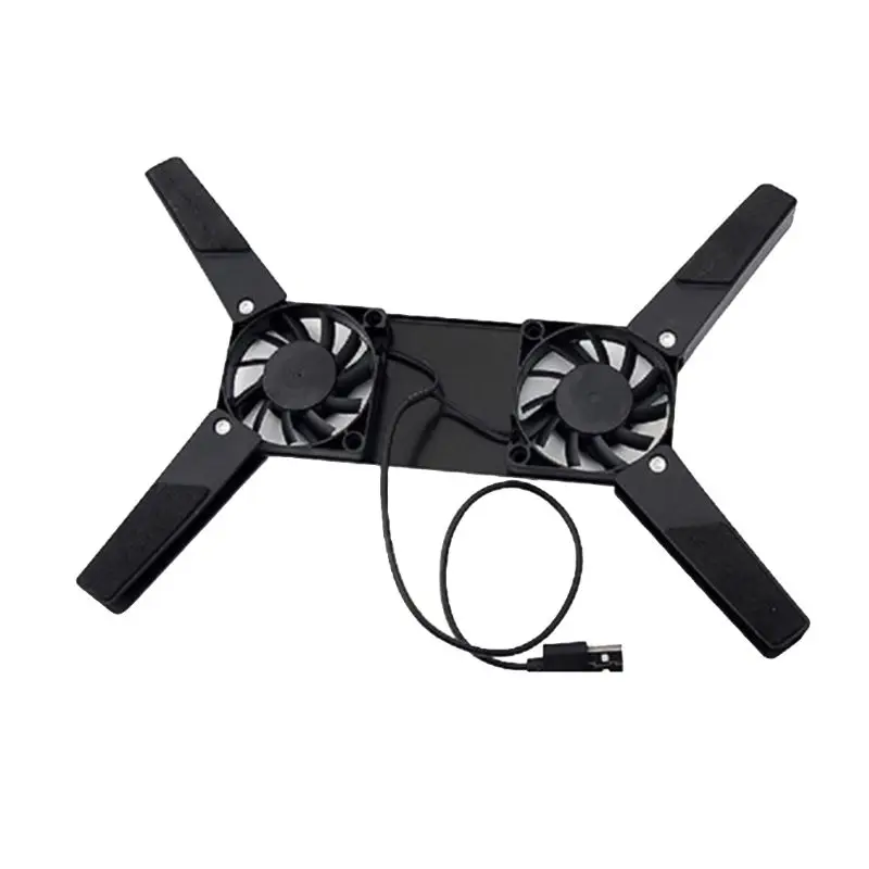 Folding-USB-Dual-Fan-Cooler-Rotatable-Cooling-Pad-Stand-For-PC-Computer ...