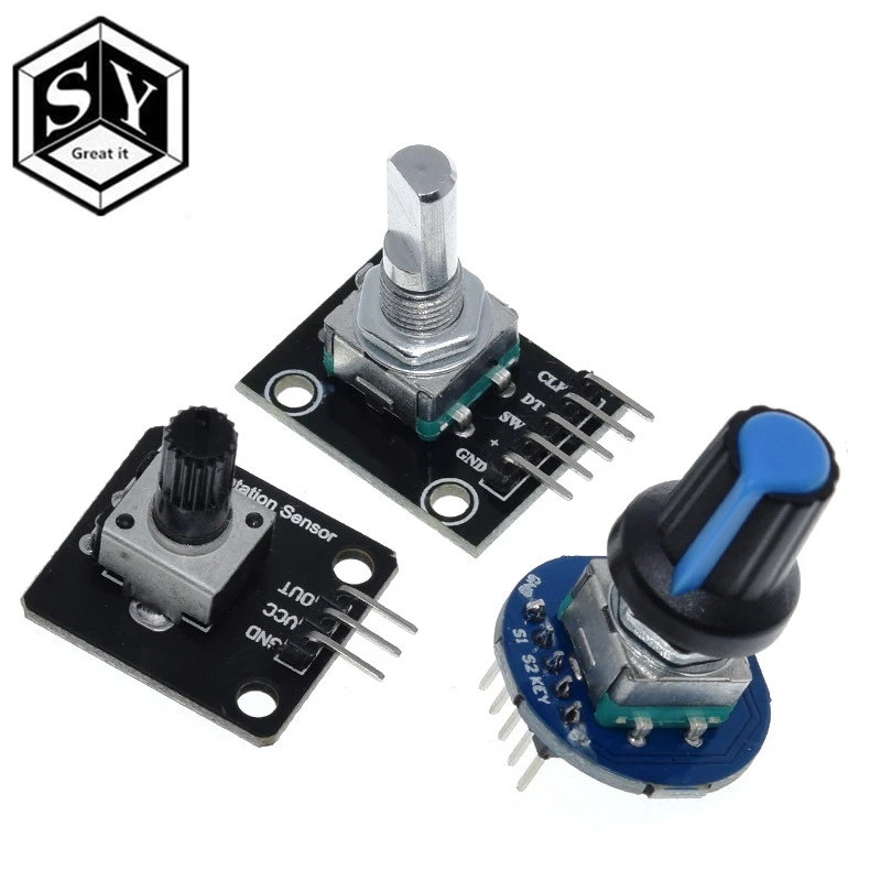 360 Degrees Rotary Encoder Module Rotary Potentiometer Analog Knob ...