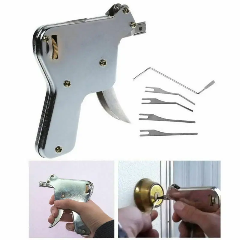 Strong Steel Lock Picking Tools Set Extractor Training Padlock Open ...