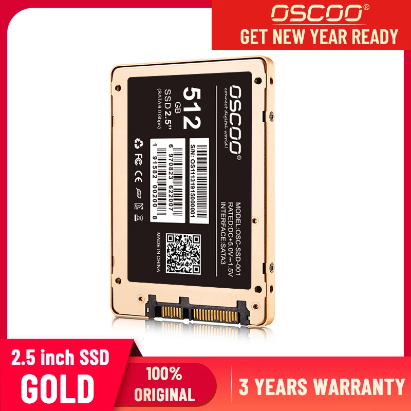 Oscoo Ssd Gold Hard Disk 2.5 Sata2/sata3 Ssd 512gb 480gb 960gb 360gb ...