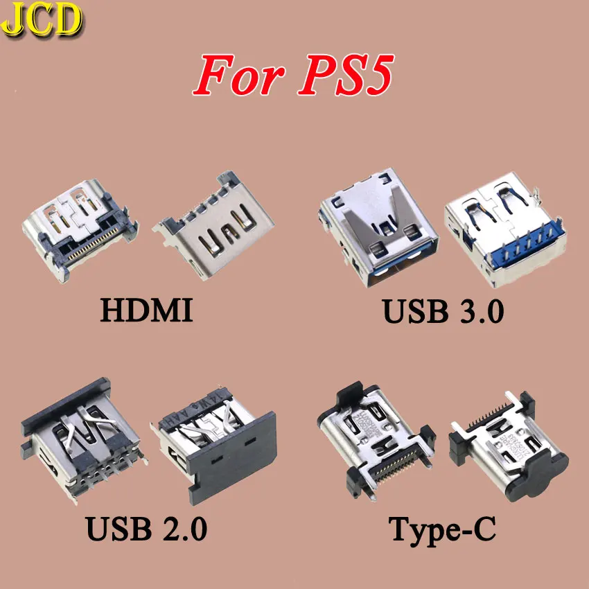 JCD-1PCS-USB-Type-C-Super-Speed-Port-For-PS5-Console-Type-A-Port-Hi ...