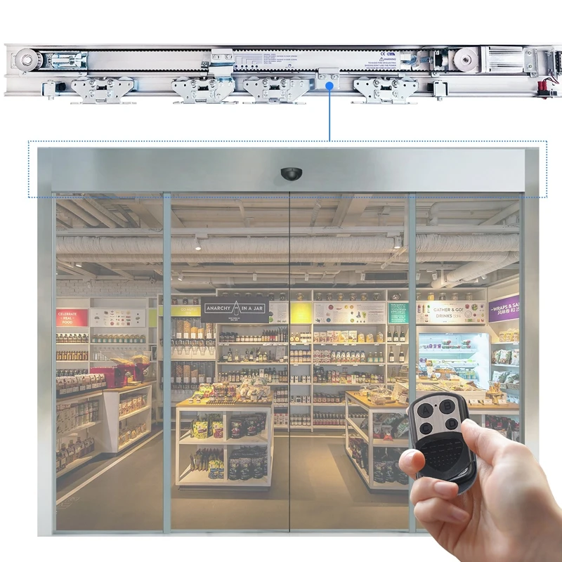 European design model 65w motor glass door system automatic door ...