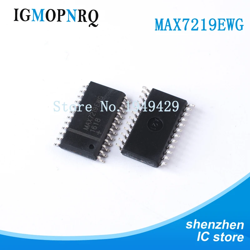 10pcs/lot MAX7219 7219EWG MAX7219EWG SOP24 SMD Display authentic