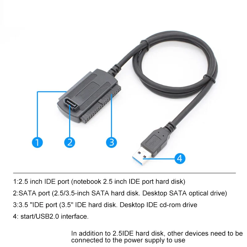 USB 2.0 IDE 2.5" HDD External Mobile Disk adapter (194536640) - Osta.ee