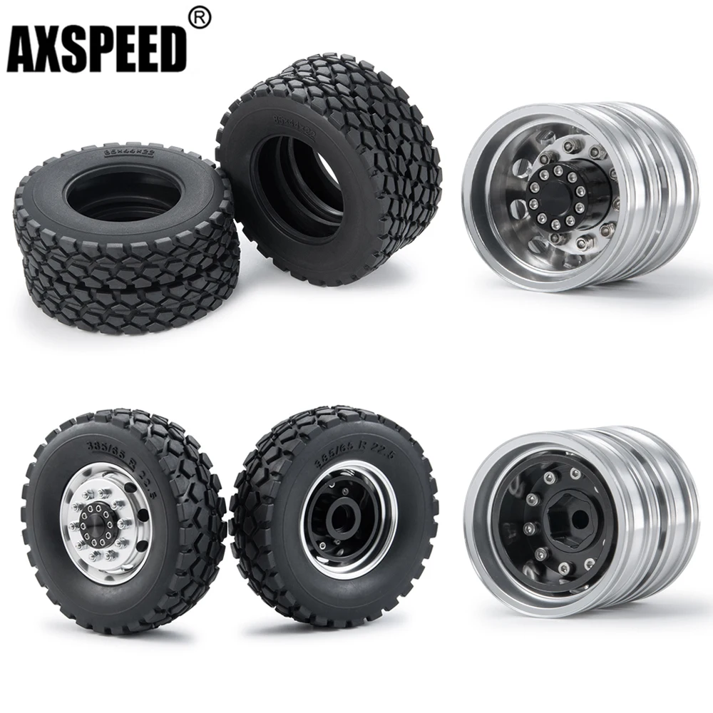 AXSPEED 4 Buah Beadlock Pelek Hub Roda Depan Ban Karet dengan 4 Buah ...