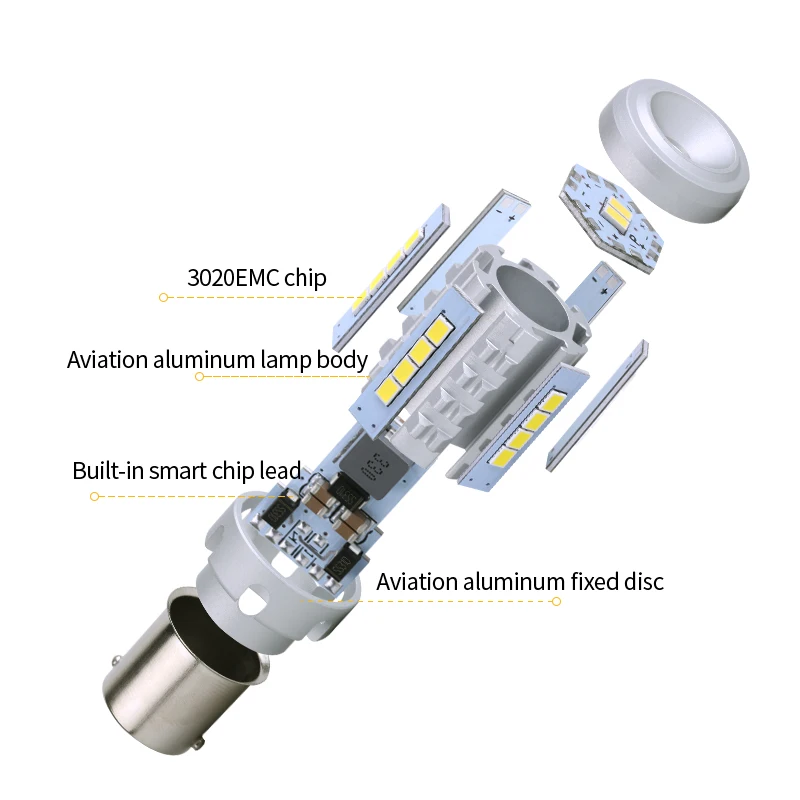 1156 BA15S P21W 7440 W21W 3020 26smd Car Led Brake Light Daytime ...