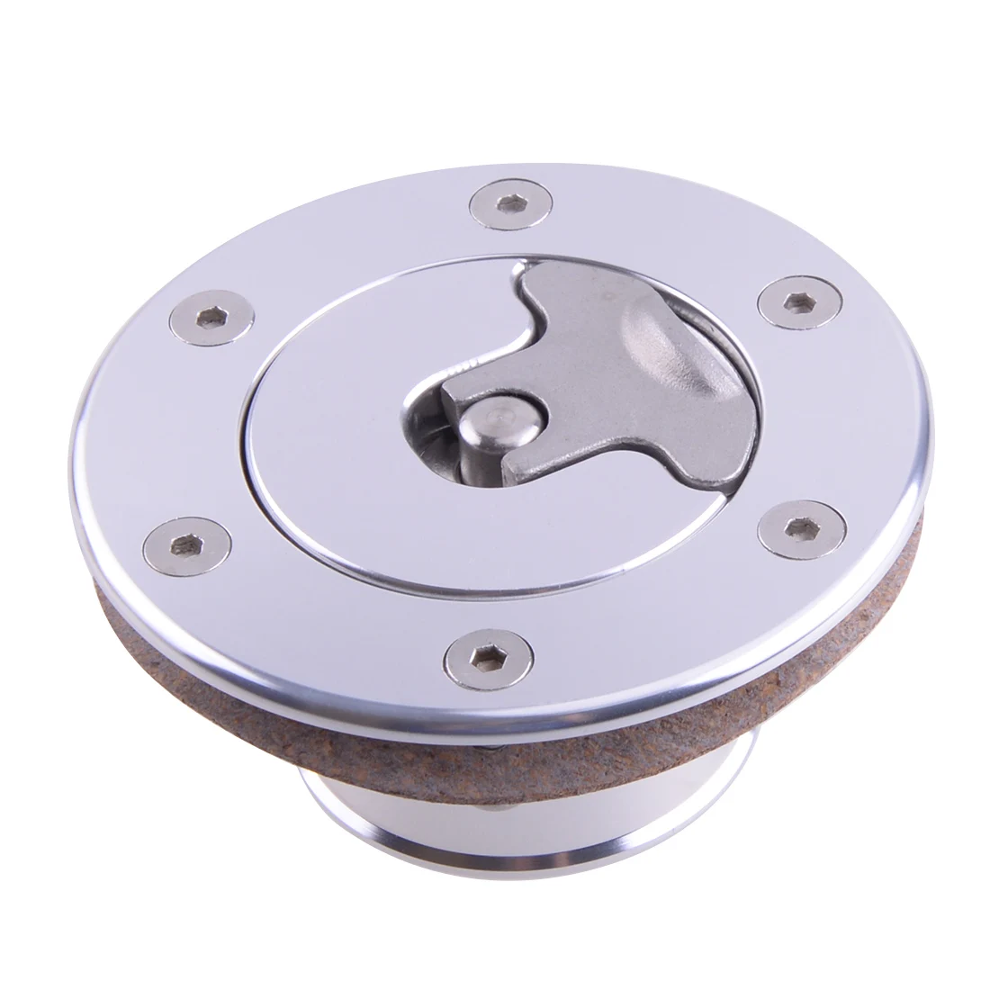 Universal 1 Set Silver Aircraft Style Fuel Filler Neck Cap Pop Up Gas ...