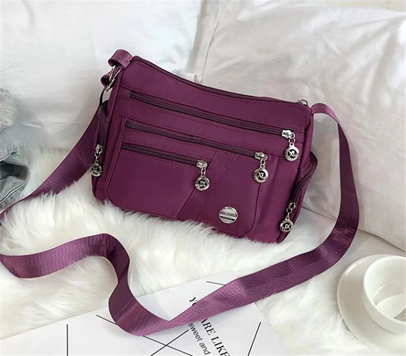 Сумка женская нейлоновая водонепроницаемая, саквояж кросс-боди ...