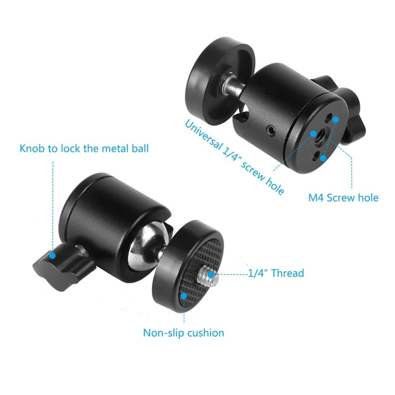 Trou unique-Rotule universelle pour mini trépied, rotule avec ...