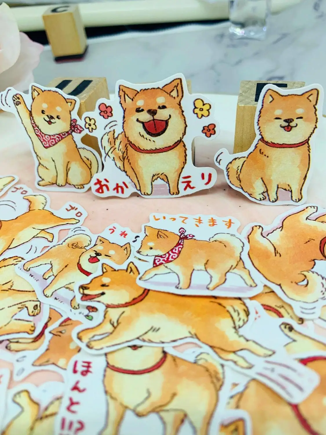 34 PCS Cute dog Stickers Crafts And Scrapbooking stickers book Student ...
